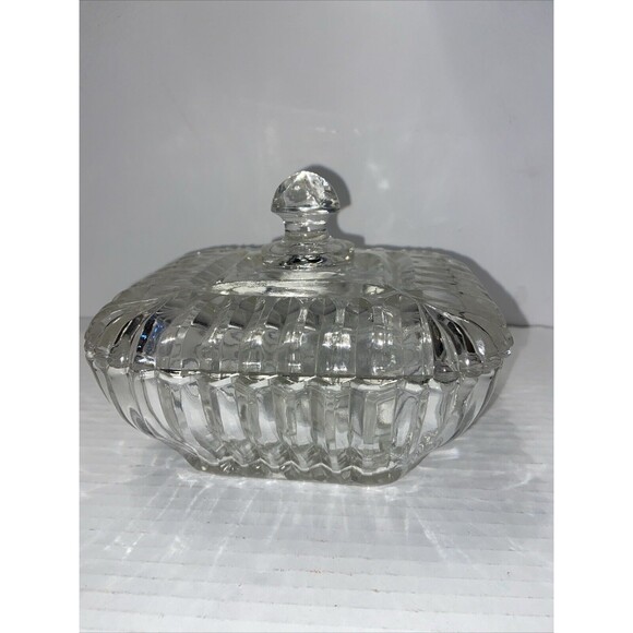 Anchor Hocking | Accents | Vintage Anchor Hocking Cut Glass Candy Dish ...